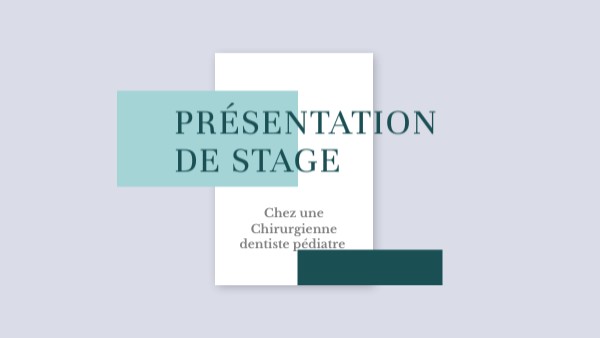 Présentation de stage | Genially