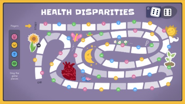 Health disparities board game | Genially