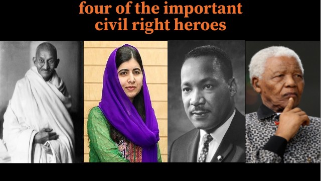 four of the important civil right heroes | Genially