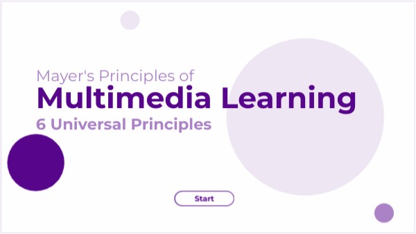 NEXUS - Mayer's 12 Principles of Multimedia Learning - 6 Universal ...