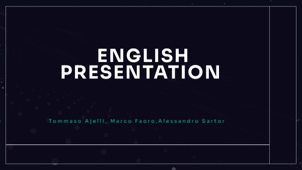 ENGLISH PRESENTATION | Genially