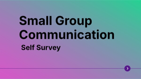 Small Group Communication | Genially