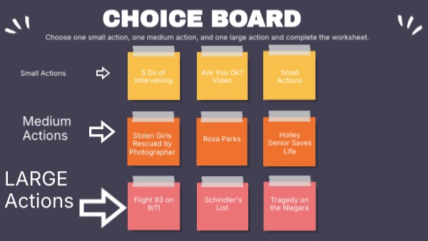 Choice Board | Genially