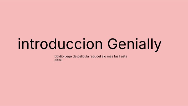 introduccion Genially | Genially