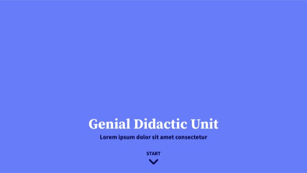 Genial learning unit | Genially