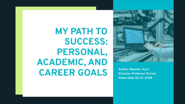 My Path to Success: Personal, Academic, and Career Goals | Genially