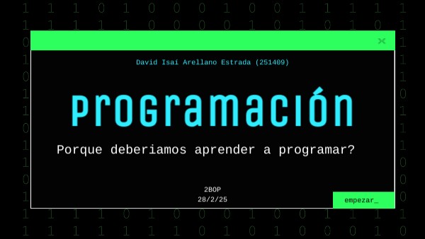 Programación | Genially