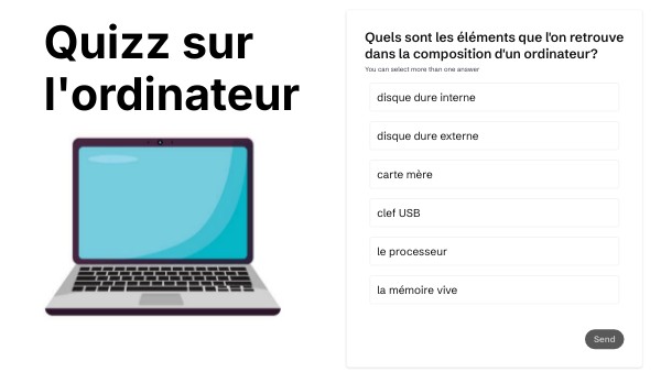 Quizz sur l'ordinateur | Genially