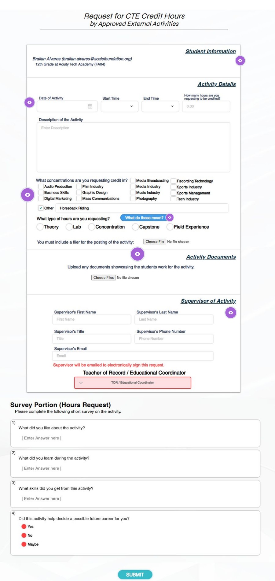 CTE Waiver Form | Genially
