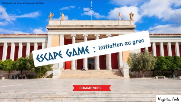 Escape game Initiation grec 2025 | Genially