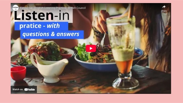 Ordering Food at a Restaurant | Genially