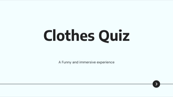 Clothes Quiz | Genially