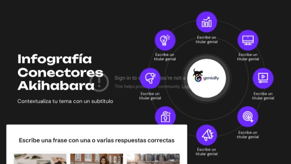 Infografía Conectores Akihabara | Genially