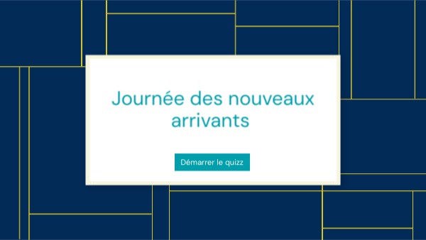 Journée des nouveaux arrivants | Genially