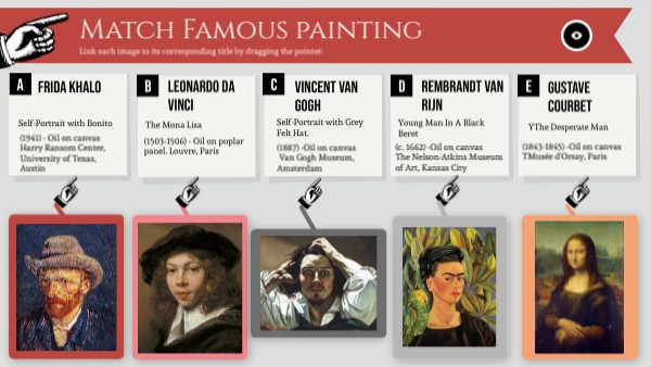 Match Famous painting | Genially