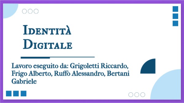 indentità digitale | Genially