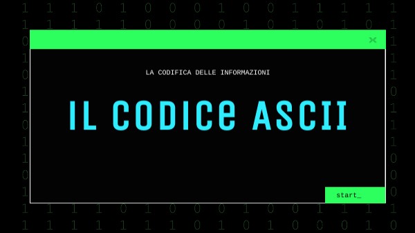 il codice ASCII | Genially