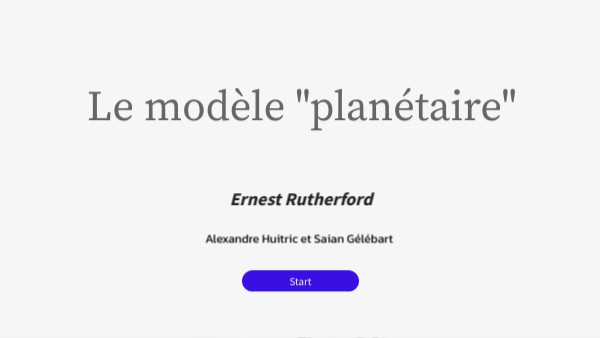 Le modèle "planétaire" | Genially