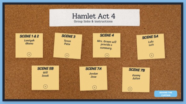 G Red 4 Hamlet Act 4 | Genially