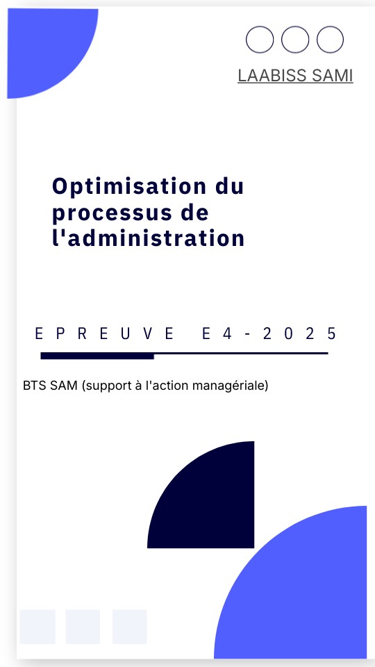 Optimisation du processus de l'administration | Genially