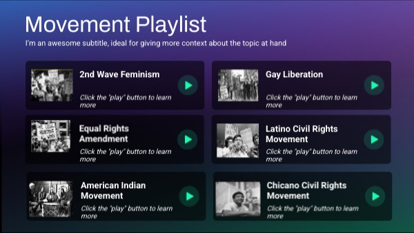 Movements Playlist | Genially