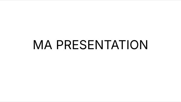 MA PRESENTATION | Genially