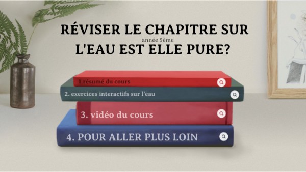 réviser l'eau est elle pure_5ème | Genially