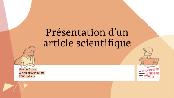 Présentation d’un article scientifique | Genially
