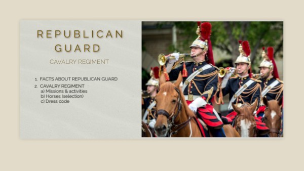 THE REPUBLICAN GUARD | Genially