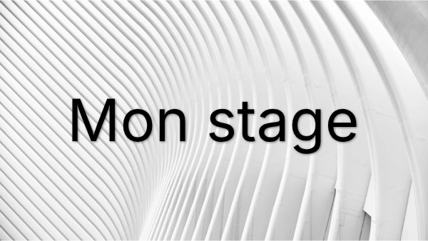 Mon stage | Genially