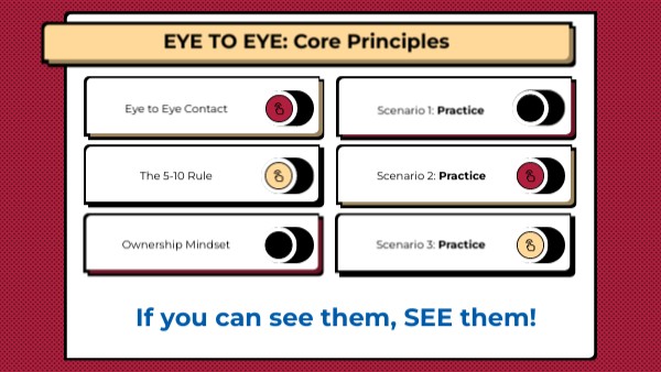 EYE TO EYE: Core Principles | Genially