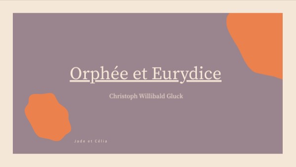 Orphée et Eurydice | Genially