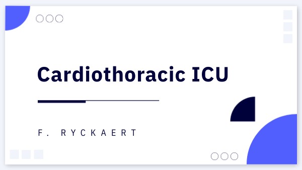 Cardiac ICU stage 2 day | Genially