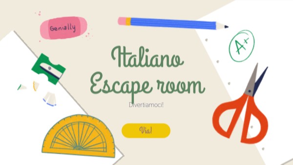 Italiano Escape room | Genially