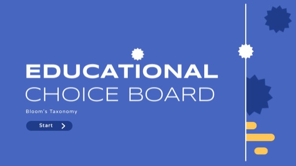 Choice Board Educativo | Genially