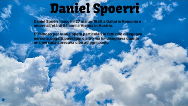 Daniel Spoerri | Genially