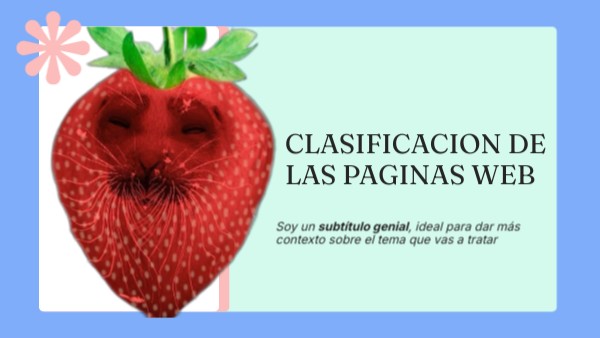 CLASIFICACION DE LAS PAGINAS WEB | Genially