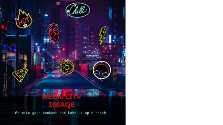 Neon city image | Genially