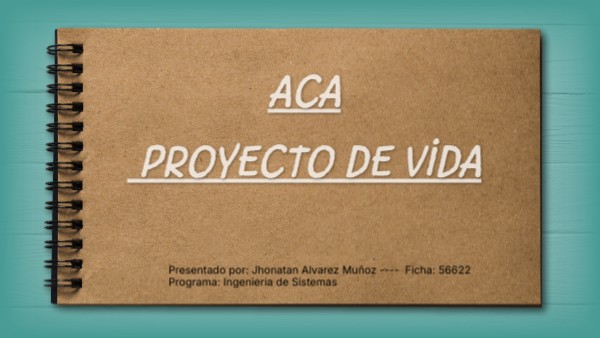 ACA PROYECTO DE VIDA | Genially
