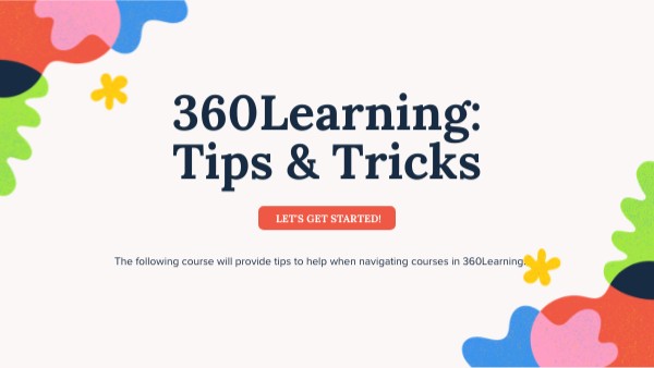 360Learning: Tips & Tricks | Genially