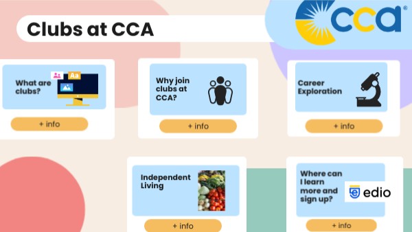 Clubs at CCA | Genially