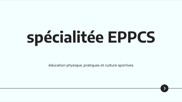 spécialitée EPPCS | Genially