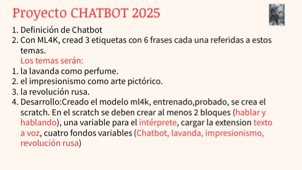 Proyecto CHATBOT 2025 | Genially