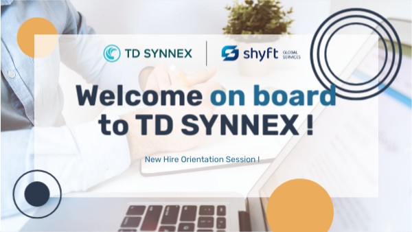 Welcome on board to TD SYNNEX! | Genially