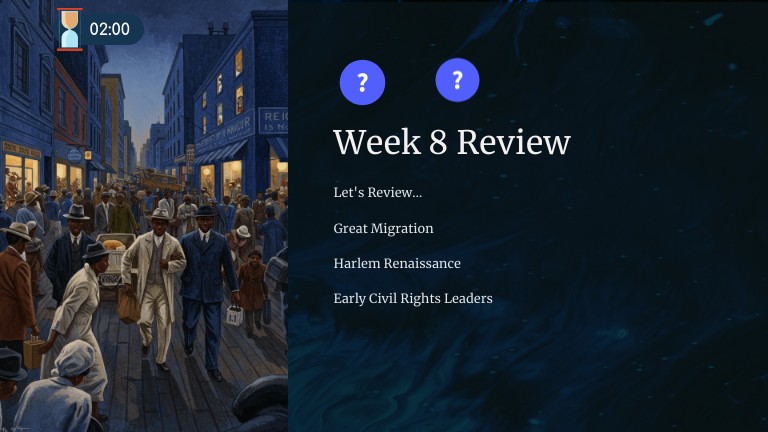 Week 8 Review | Genially