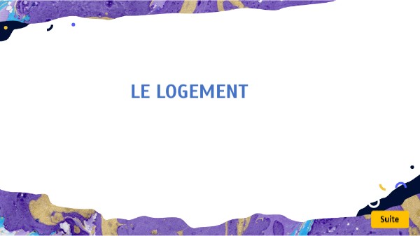 Le logement | Genially