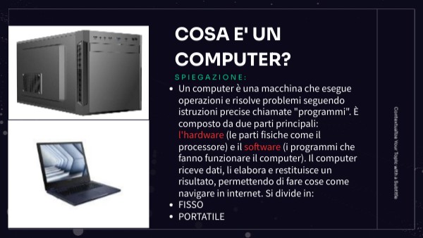 ITA-COSA E' UN COMPUTER? G | Genially