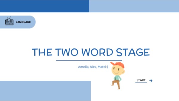 The Two Word Stage | Genially