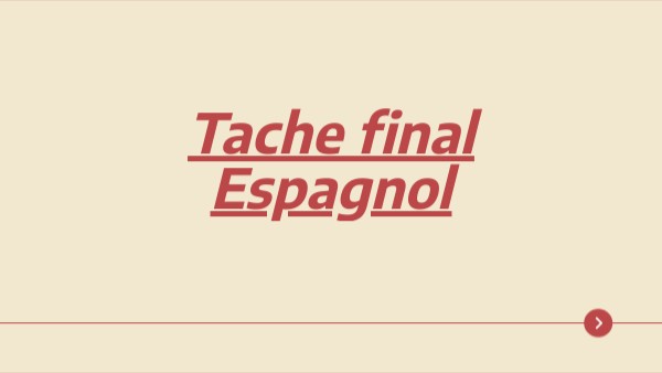 Tache final Espagnol | Genially