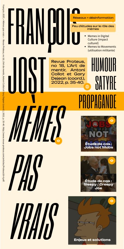 François JOST, Mèmes pas vrais | Genially